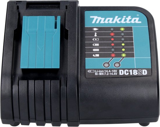 Makita DC 18 SD acculader 7,2 V - 18 V voor Li-Ion accu ( 194533-6 ) | bol