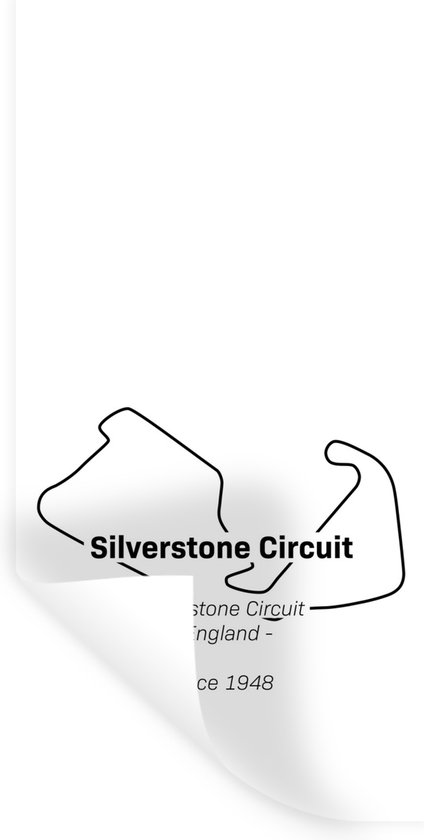 Muurstickers - Sticker Folie - Silverstone - F1- Circuit - 60x120 cm ...