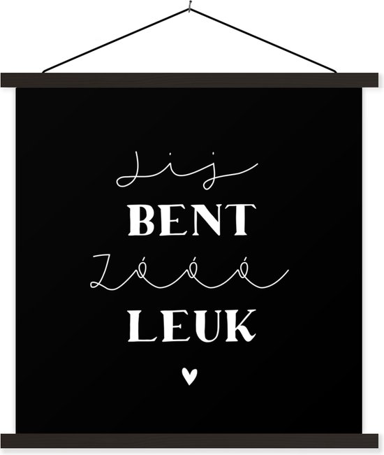 Posterhanger incl. Poster 60x60 cm - Schoolplaat - Spreuken - Vriend - Jij bent zo... | bol