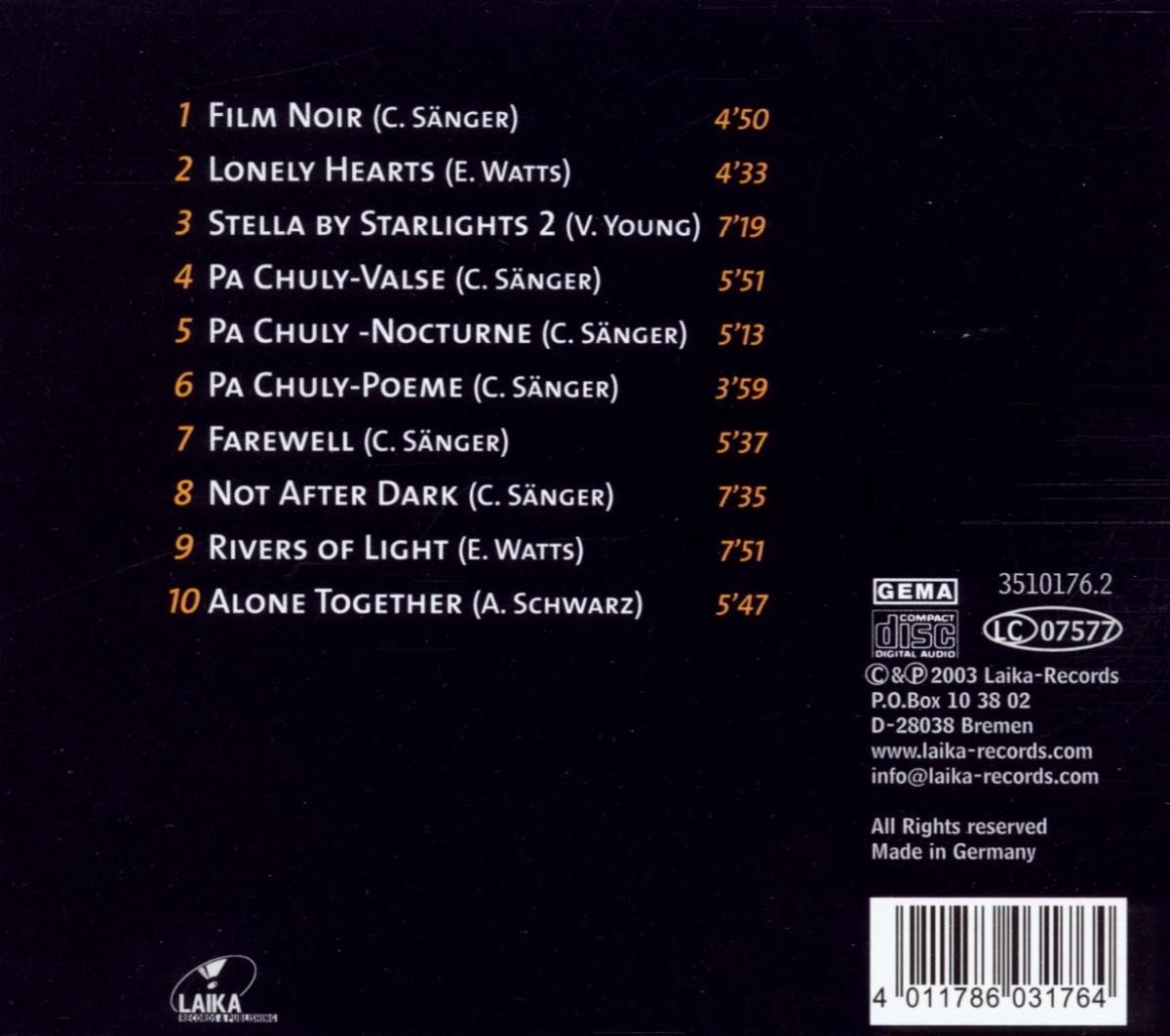 Christof Sänger & Ernie Watts - Pa Chuly (CD), Christof Sänger & Ernie ...