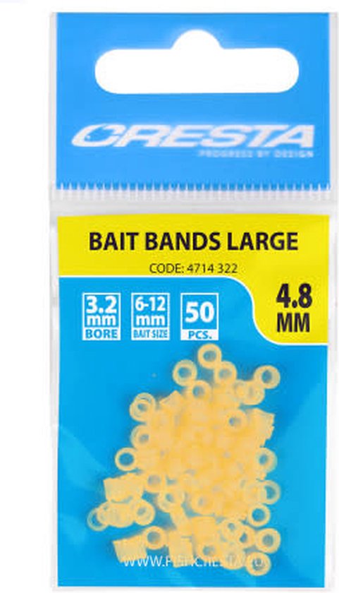 Cresta Hookable Baitbands - Maat : Large (16 pcs) | bol