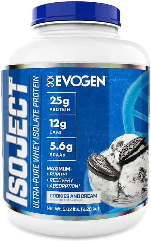 Evogen Nutrition - IsoJect Cookies & Cream 55 porties - Spieropbouw ...