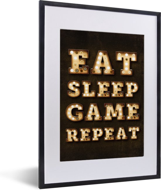 Game Poster - Gaming - Games - Quotes - Spreuken - Eat sleep game ...