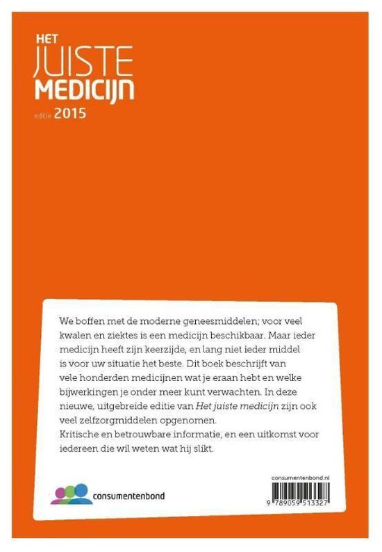 Het juiste medicijn 2015, Marcel Bouvy | 9789059513327 | Boeken | bol