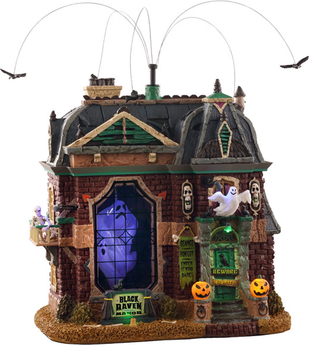 Lemax - Black Raven Manor, With 4.5v Adaptor - Kersthuisjes ...