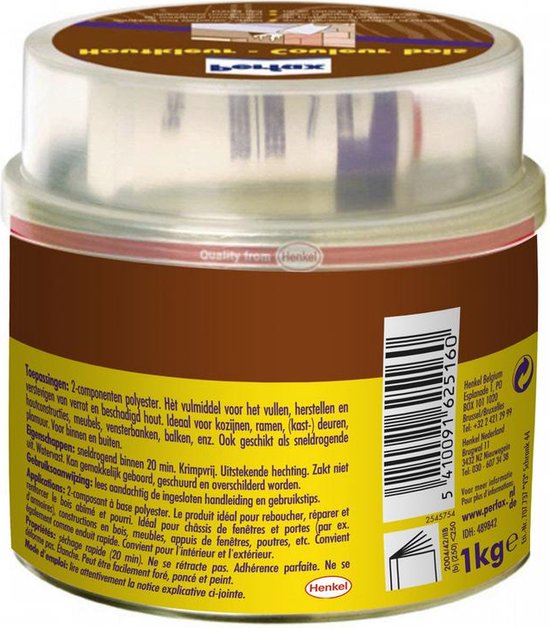 Perfax Houtrotvuller 1 kg Perfax houtvuller houtrot vuller houtvuller ...