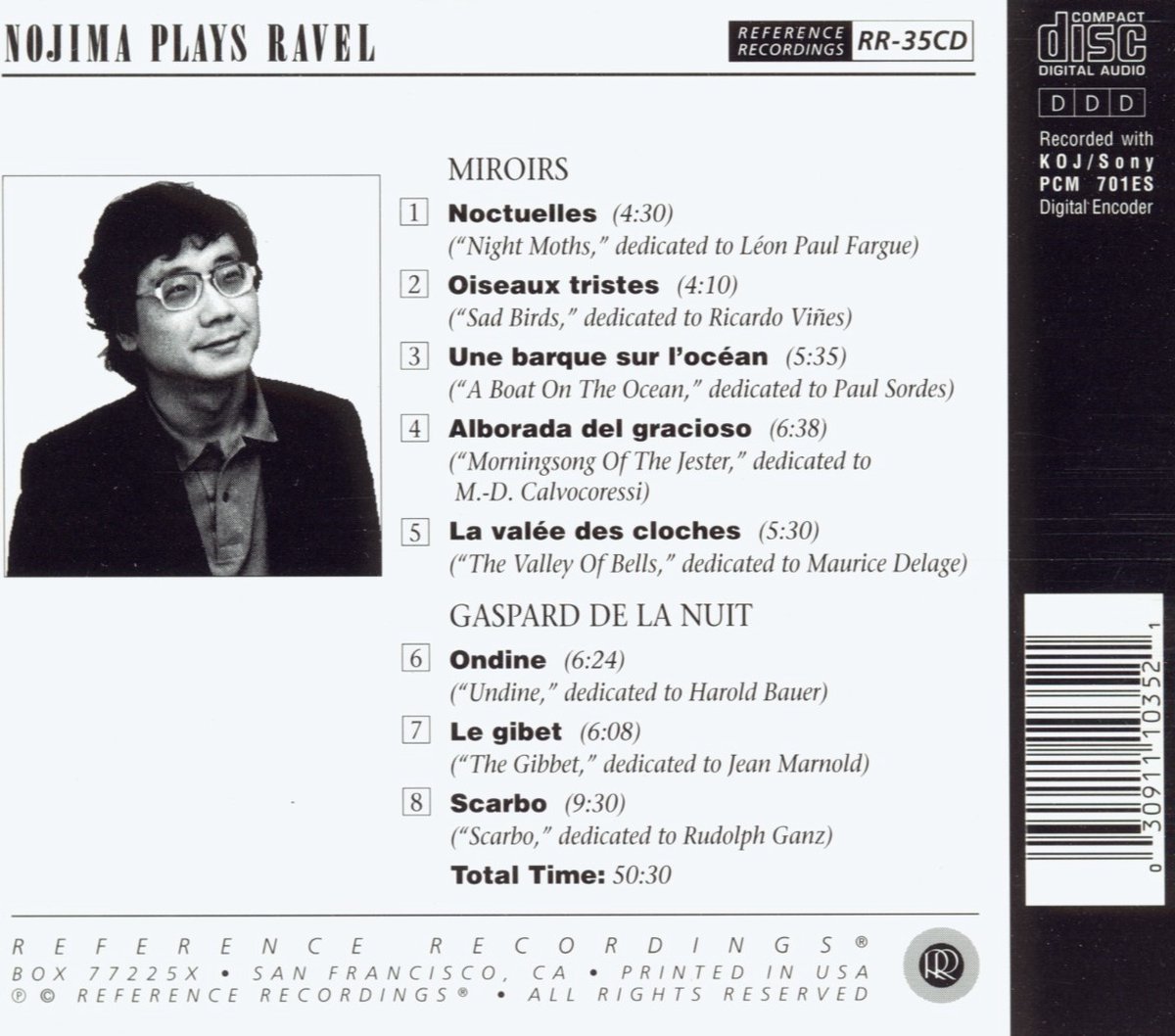 Minoru Nojima - Nojima Plays Ravel (CD), Minoru Upnoo Nojima | CD ...