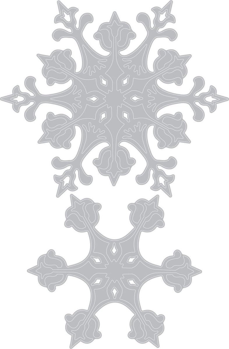 Sizzix Thinlits Snijmal Set - Stunning Snowflake - 2 stuks | bol.com