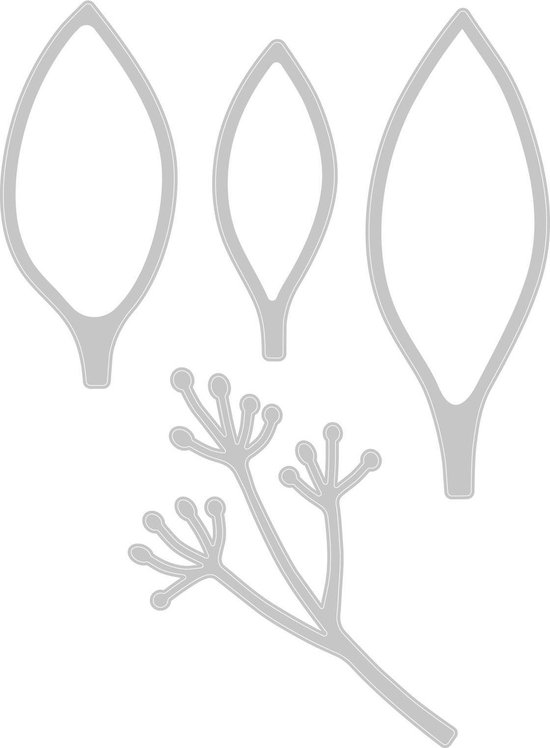Sizzix Thinlits Snijmal Set - Elegant Leaves | bol.com