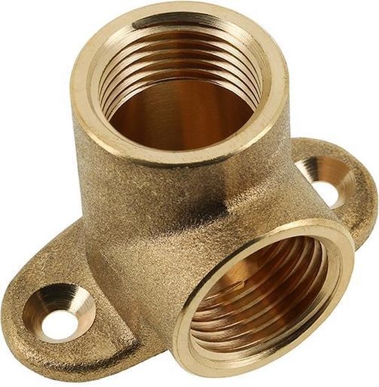 Bonfix muurplaat - 1/2 - messing | bol