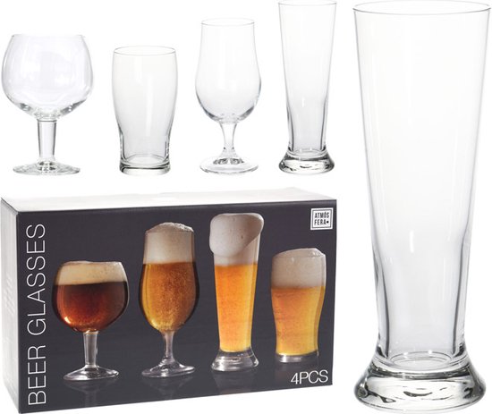 Set bierglazen 4 stuks | bol
