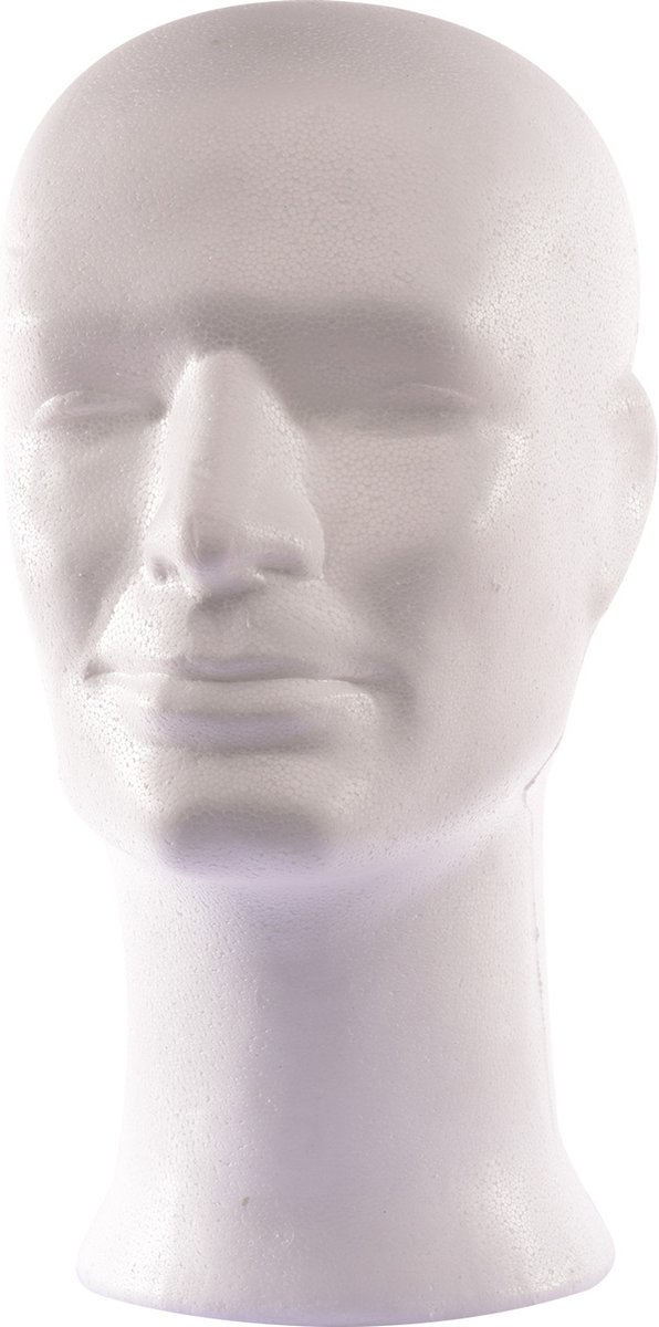 Vaessen Creative Piepschuim - hoofd man 30cm | bol.com