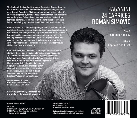 Roman Simovic - 24 Caprices (CD), Roman Simovic | CD (album) | Muziek ...
