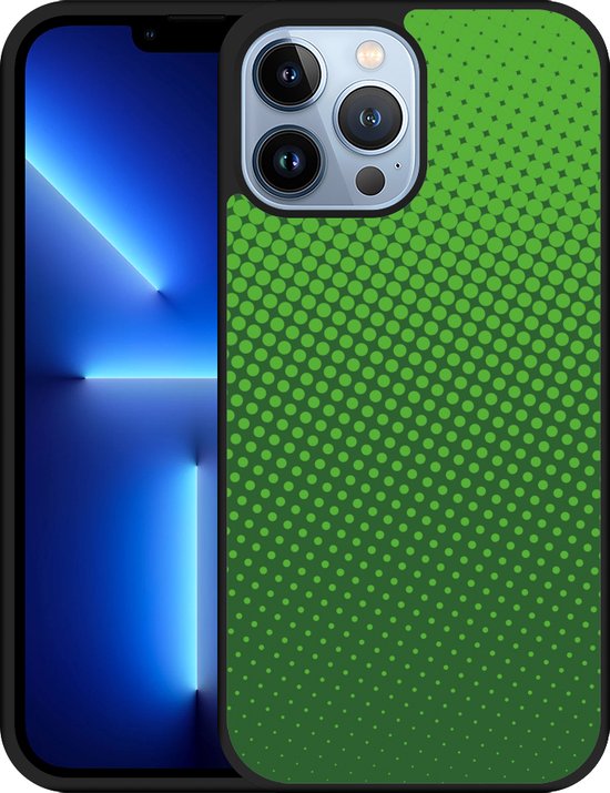 iPhone 13 Pro Max Hardcase hoesje groene cirkels - Designed by Cazy ...
