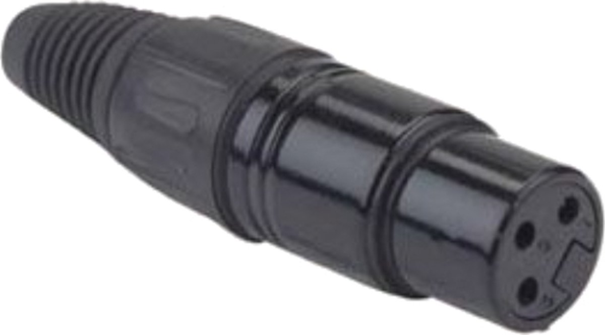 DAP Audio DAP N-CON 3-polige XLR female connector, Zwart, zwarte ...