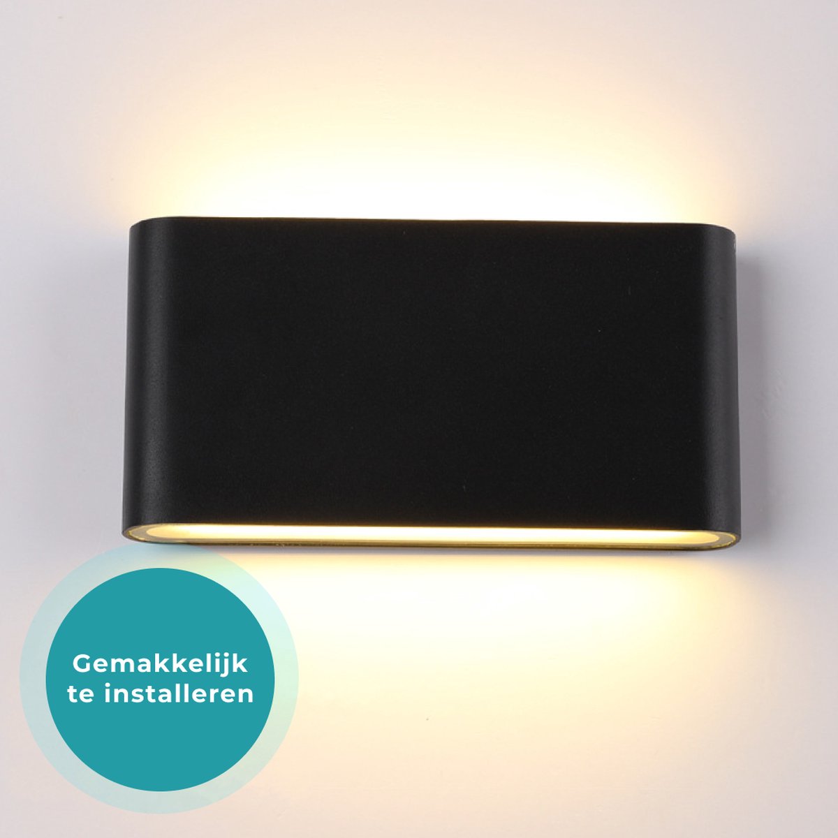 Lumefy LED Wandlamp Up & Down - Dimbaar - Buiten en Binnen Muurlamp ...