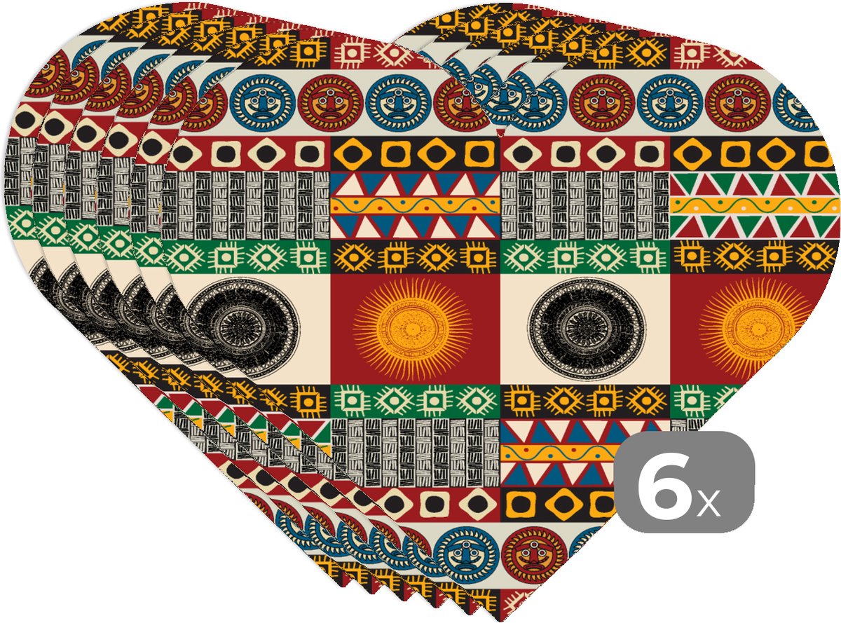 Onderleggers - Placemats - Placemats hartje - Patronen - Maya - Details ...