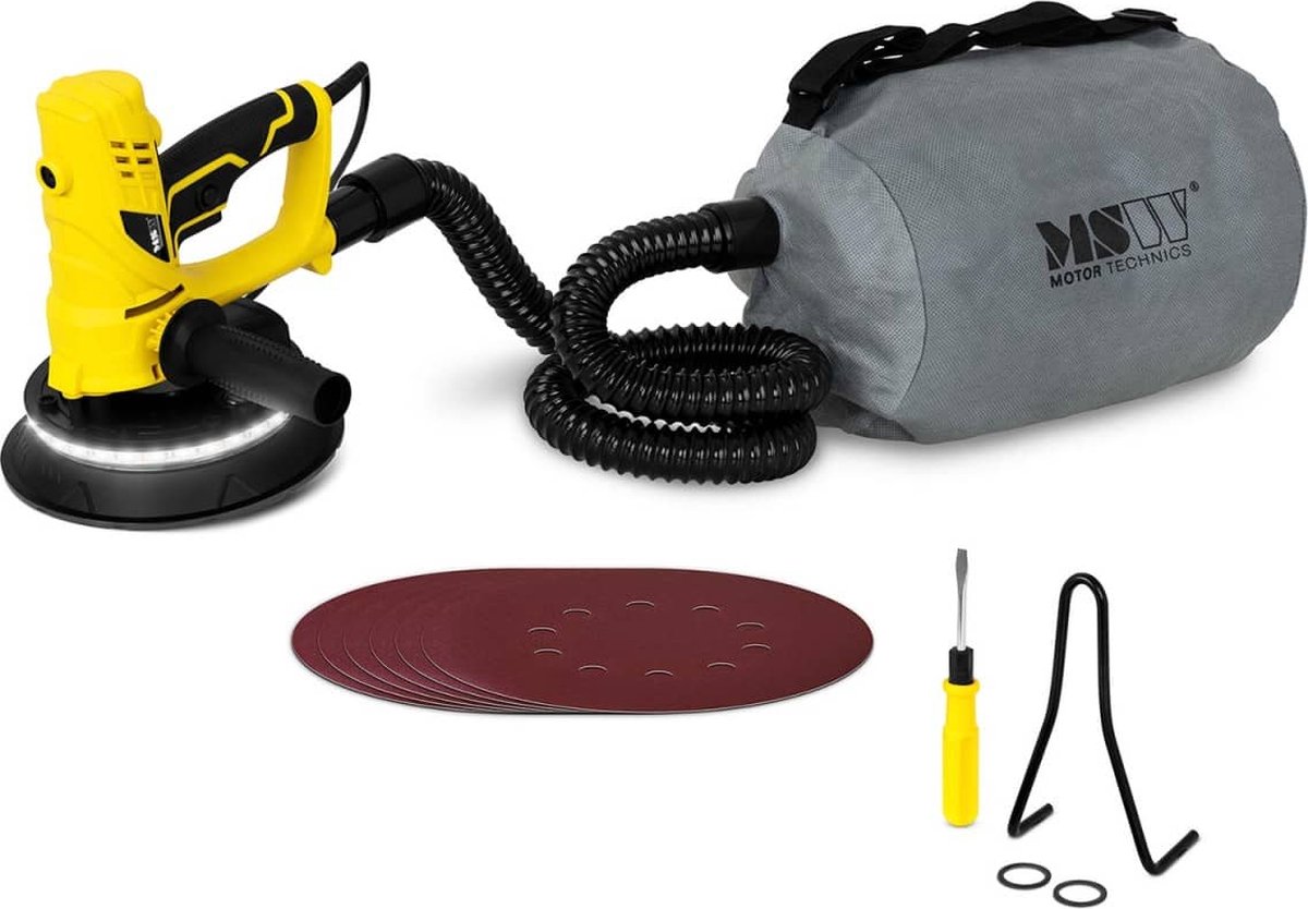MSW Wandschuurmachine - 850 Watt - stofopvangzak | bol.com