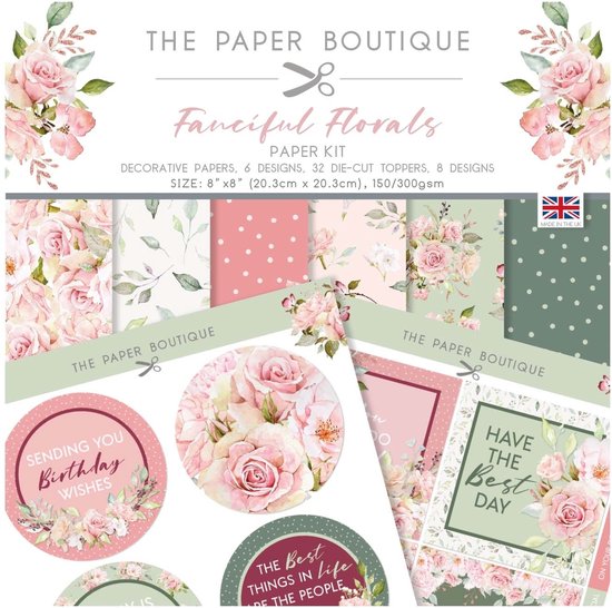 Fanciful Florals 8x8 Inch Paper Kit (PB1875) | bol.com