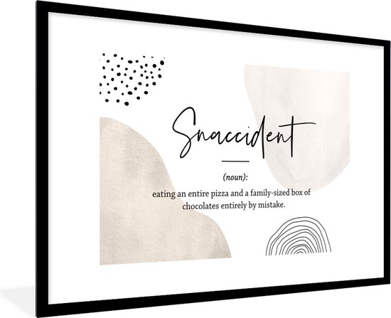 Fotolijst incl. Poster - Spreuken - Snacccident - Quotes - Woordenboek ...