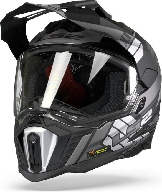 LS2 MX701 Explorer Atlantis Mat Titanium Adventure Helm S | bol.com