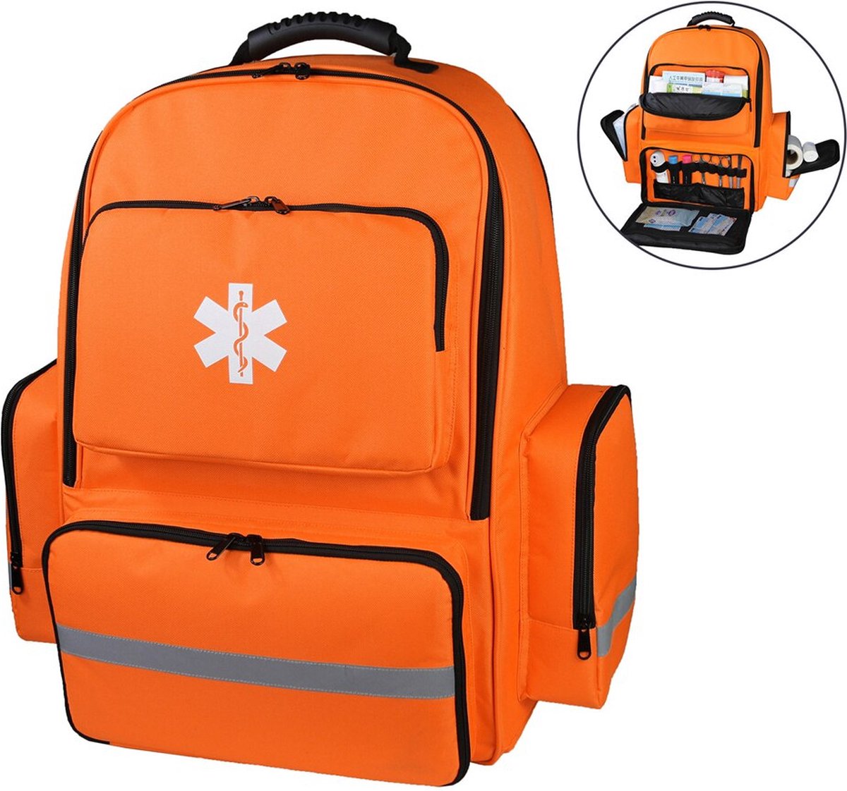 EHBO-rugzak - EHBO-rugzak met grote capaciteit voor buiten - Oxford ...