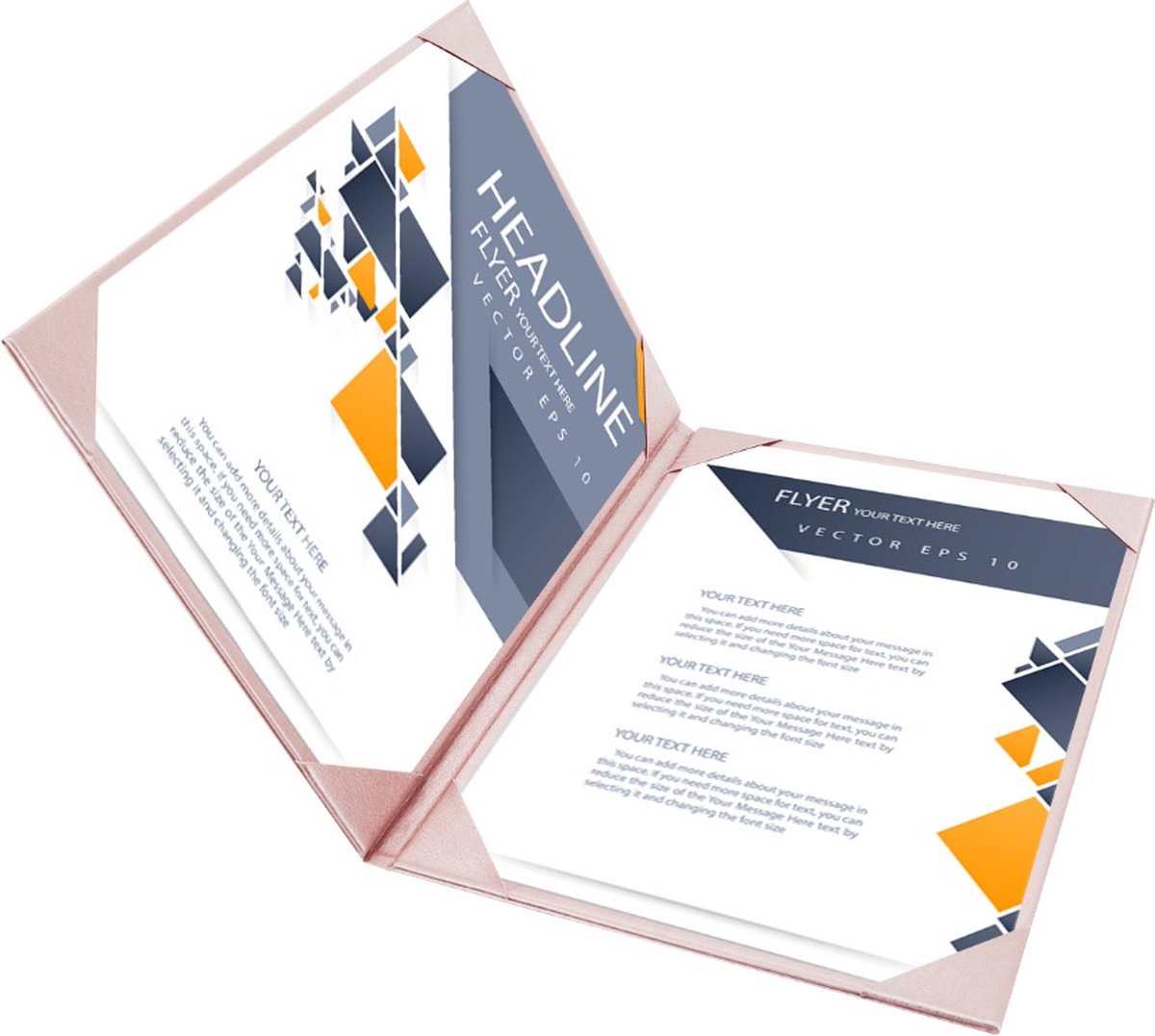 Goodline® - Presentatiemap / Showmap - 2x A4 - Rose Goud | bol.com