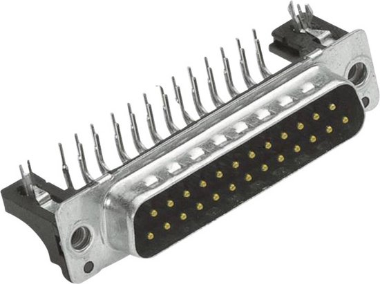 Harting 09 66 362 6815 D-sub male connector 90 ° Aantal polen: 25 Solderen 1 stuk(s) | bol.com