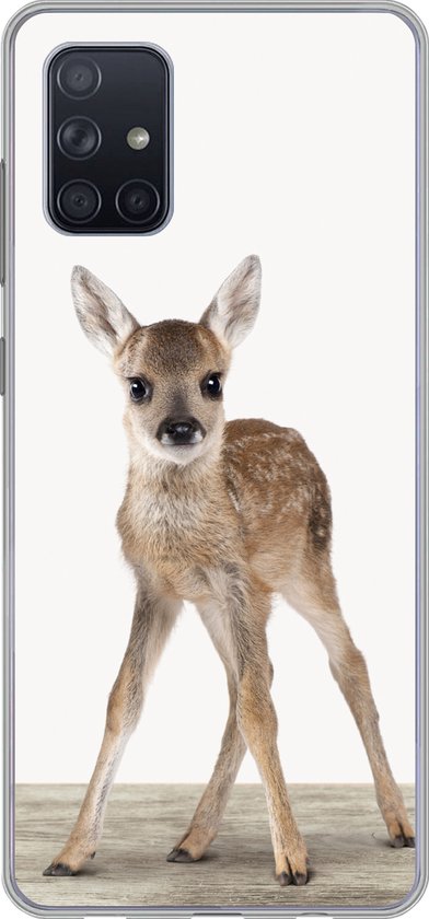 Telefoonhoesje Geschikt voor Samsung Galaxy A51 hoesje - Hert - Baby ...