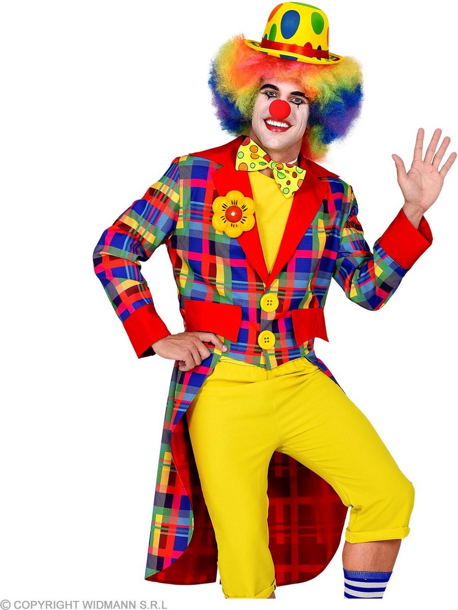 Clown & Nar Kostuum | Kleurenkanon Opa Jan Clown Slipjas Man | XL ...