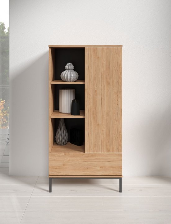 Meubella - Kast Queen - Eiken - 70 cm | bol