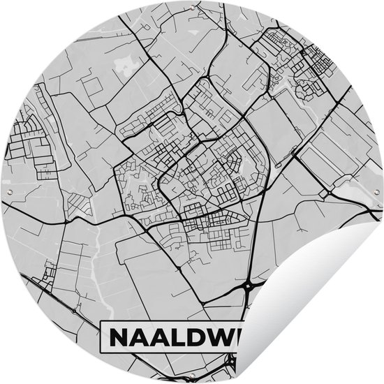 Tuincirkel Naaldwijk - Plattegrond - Kaart - Stadskaart - 150x150 cm ...
