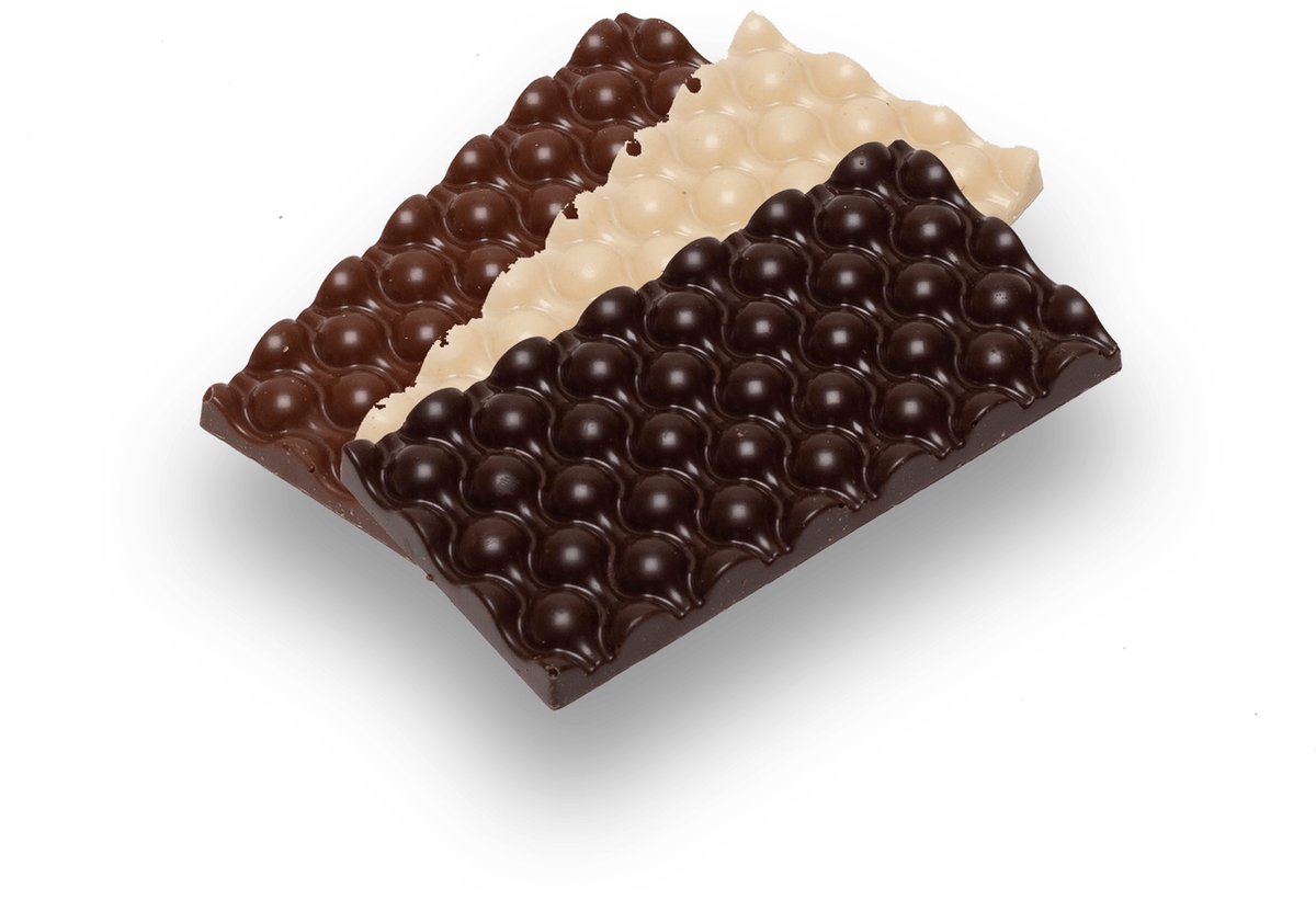 DARQ luxe Chocolade Reep Set - Set met een witte, pure en melk ...