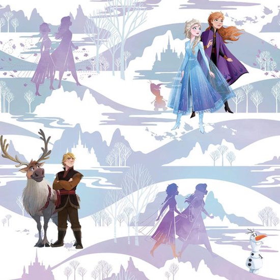 Behang Frozen - Disney - Kinderkamer - Vliesbehang - Kinderbehang | bol.com