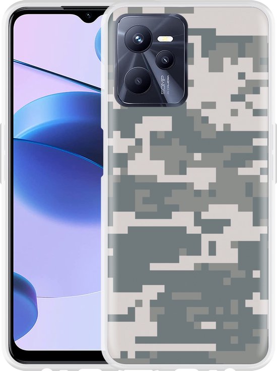Realme C35 Hoesje Army Digi Camouflage - Designed by Cazy | bol
