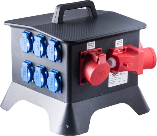 Keraf KE27-1 Rubber verdeelkast - 230/400V | bol