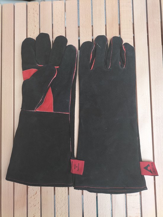 Oxgear Leren Hittebestendige / Vuurvaste - BBQ Handschoenen - Gevoerd ...