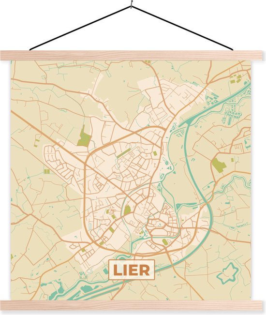 Porte-affiche avec affiche - Affiche scolaire - Plan de la ville ...