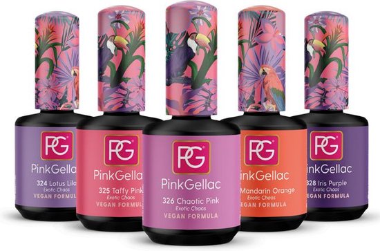 Pink Gellac | Color Box Exotic Chaos - Gellak - Set van 5 zomerse ...
