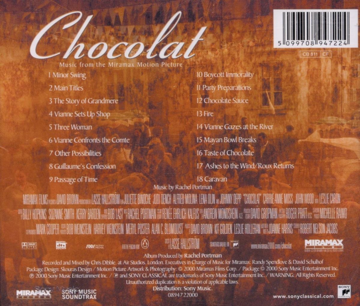 Chocolat OST, Rachel Portman | CD (album) | Muziek | bol.com