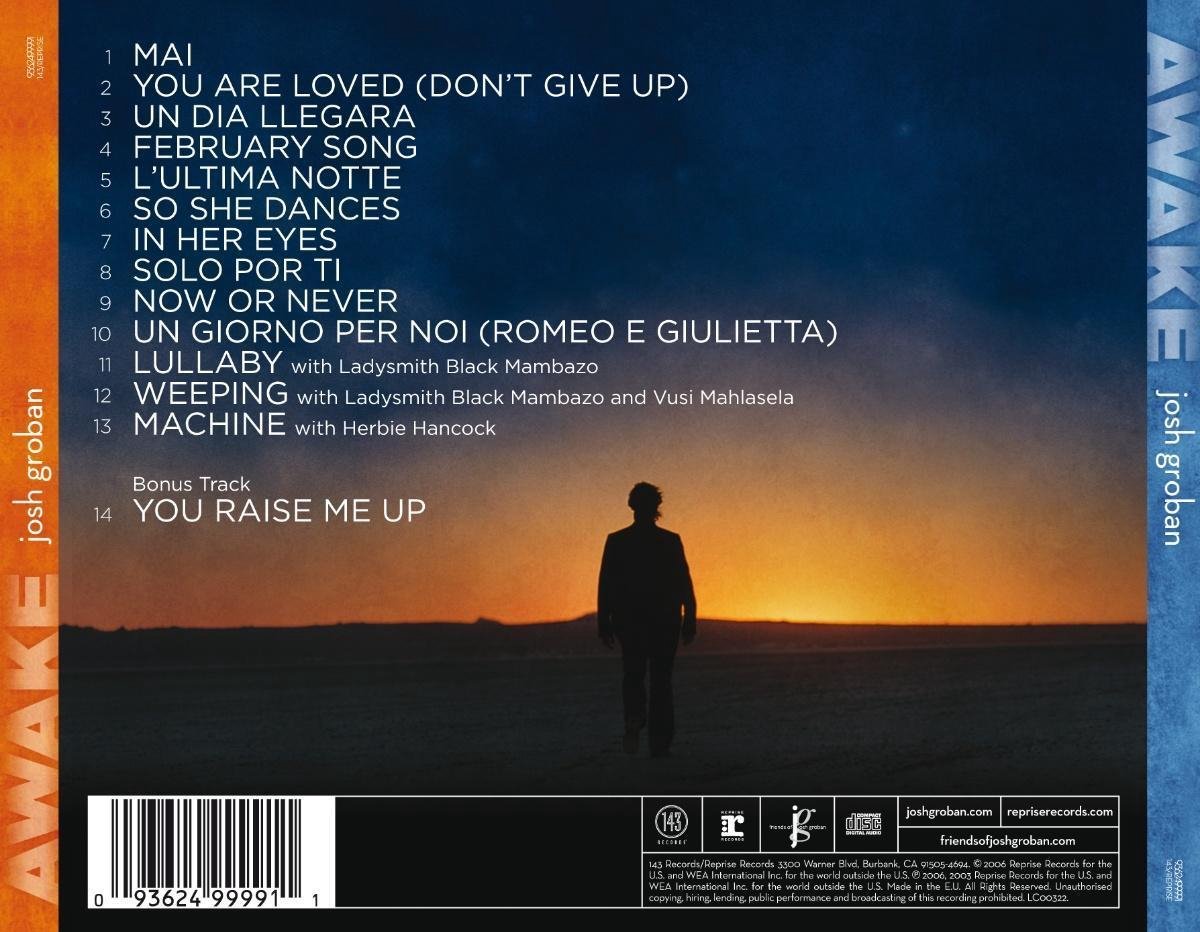Awake, Josh Groban | CD (album) | Muziek | bol
