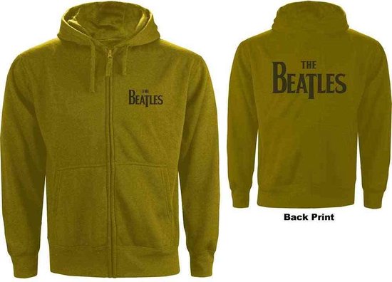 The Beatles - Drop T Logo Vest met capuchon - XL - Groen | bol