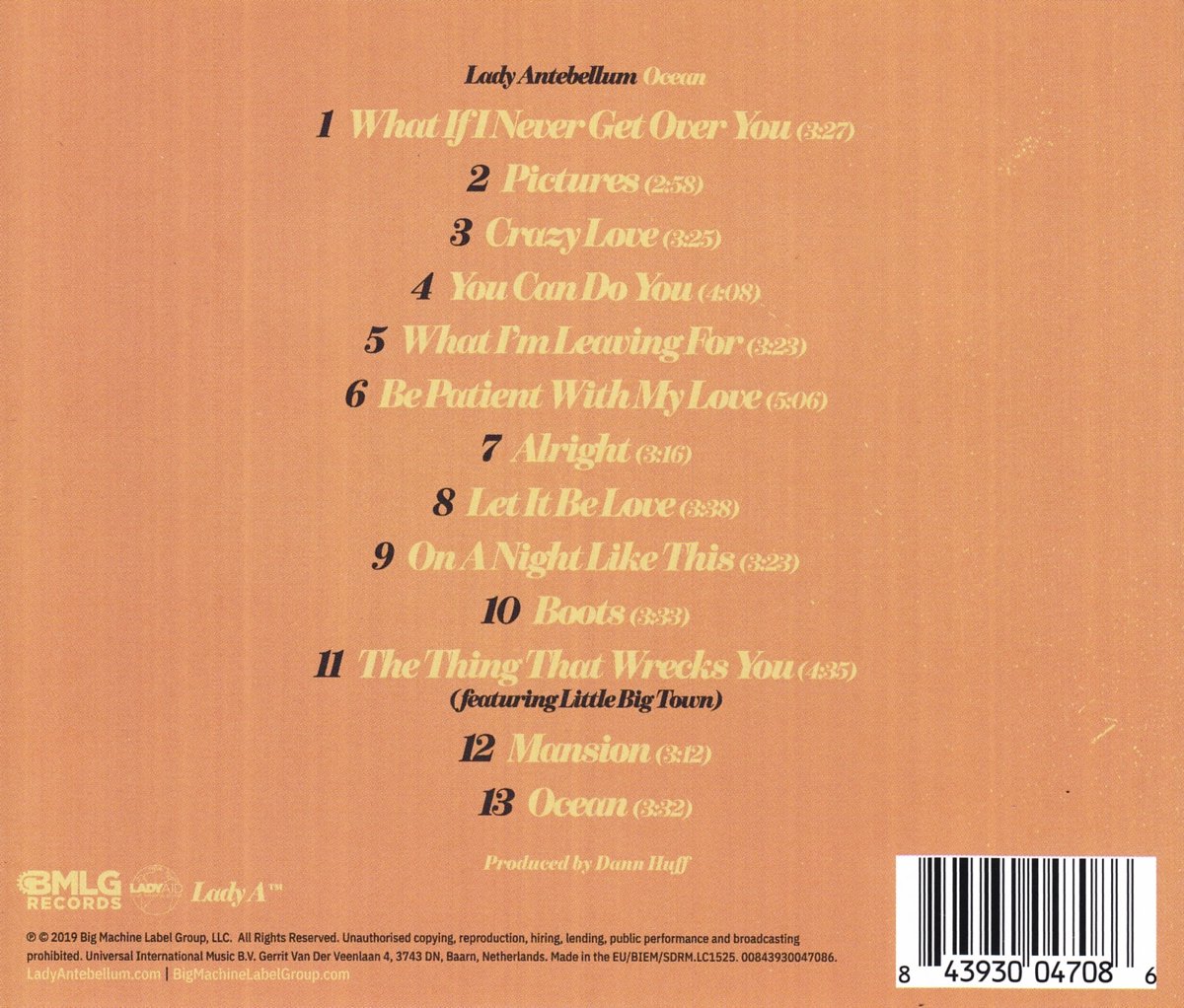 Ocean (CD), Lady Antebellum | CD (album) | Muziek | bol.com