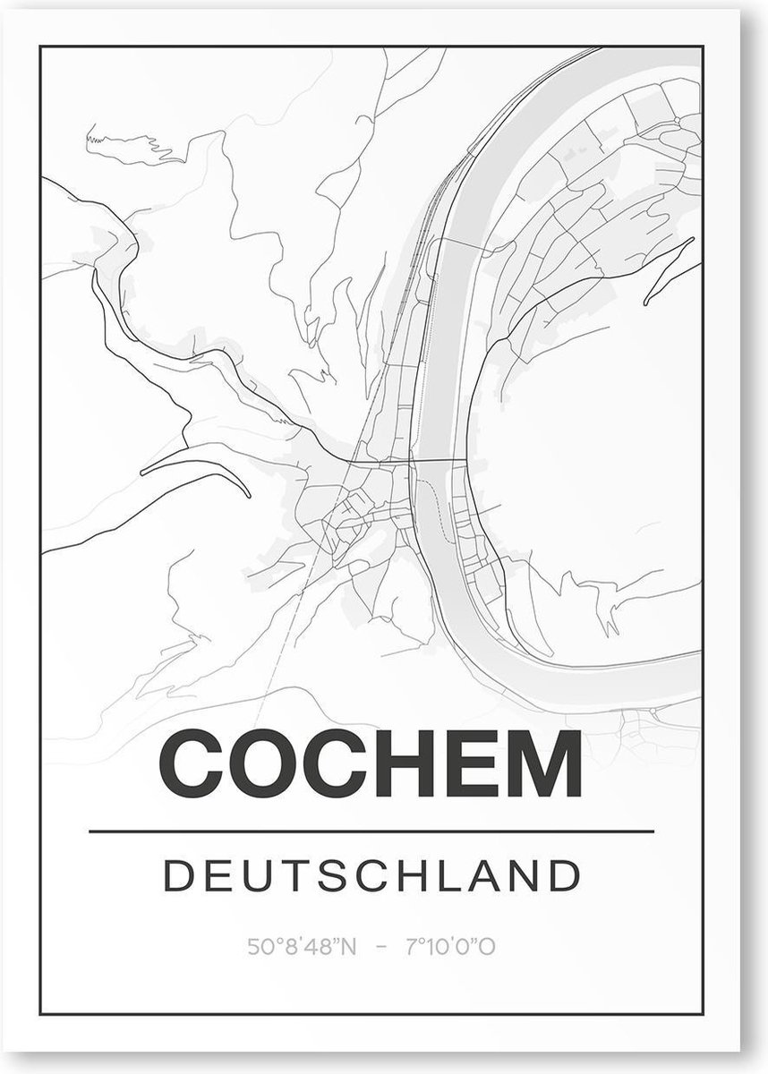 Poster/plattegrond COCHEM - A4 | bol.com