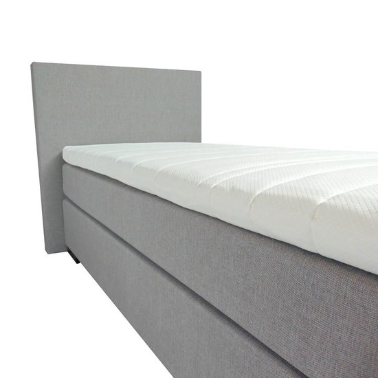 Slaaploods.nl Sara - Boxspring Inclusief Matras - 80x210 cm - Grijs | bol