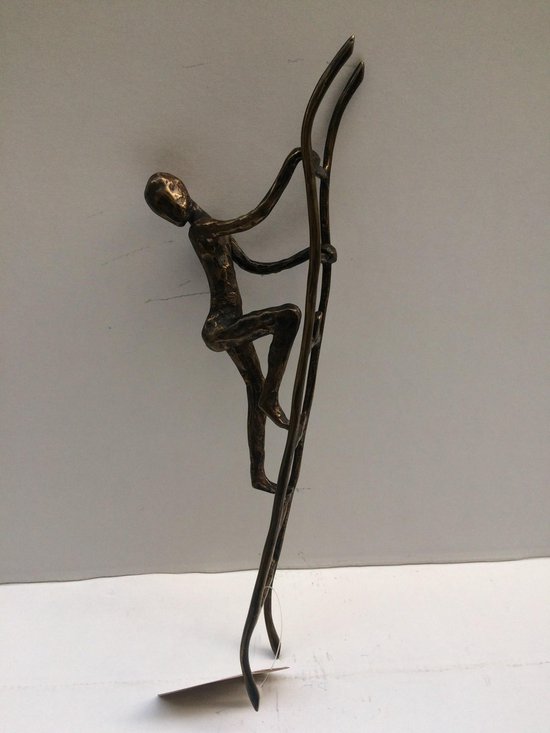Bronzen Man Op Ladder 2 | Bronzen Beelden | Moderne Bronzen Beelden | 1 ...