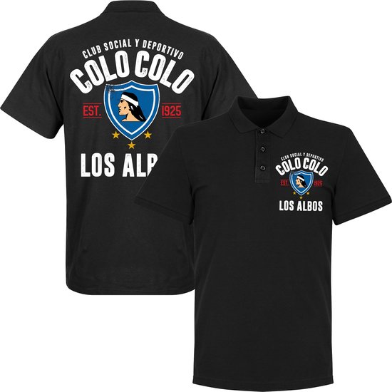 Colo Colo Established Double Crested Polo Shirt - Zwart - XXXXL | bol