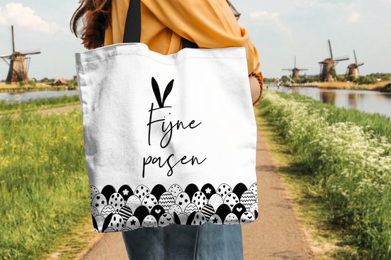 Schoudertas - Strandtas - Shopper Fijne Pasen - Quotes - Spreuken ...