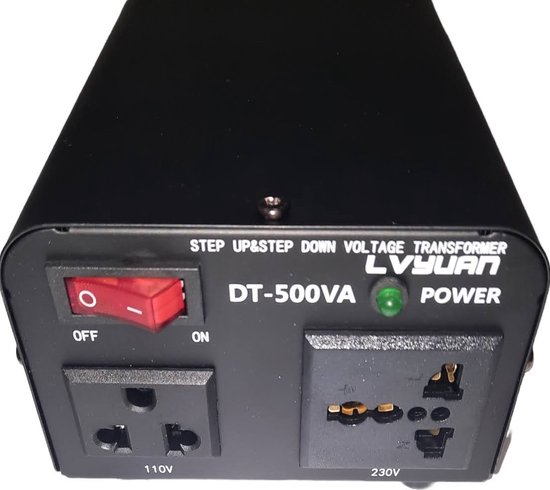 Omvormer VTUE-500VA watt Step Up & Step Down 110V-220V /220V-110V Converter (500W)... | bol