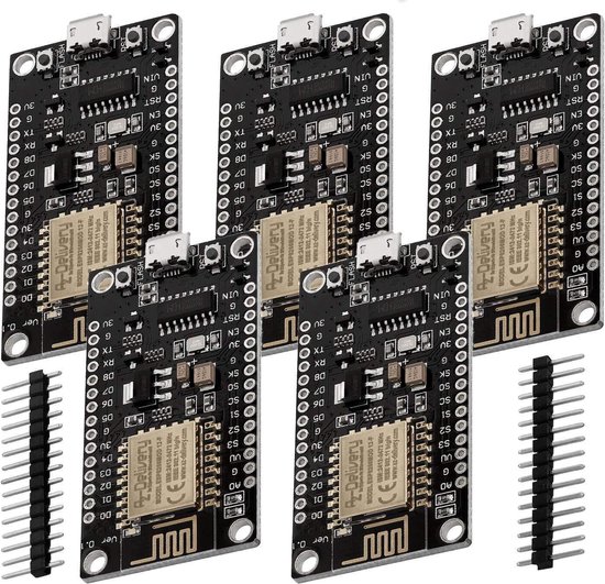 AZDelivery 5 x NodeMCU Lolin V3 Module ESP8266 ESP-12E WIFI Development Board... | bol